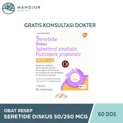 Seretide Diskus 50/250 Mcg — Apotek Mandjur