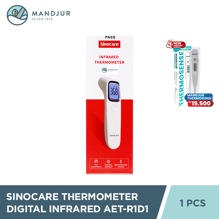 Sinocare Thermometer Digital Infrared AET-R1D1 — Apotek Mandjur