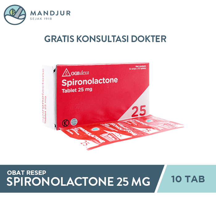 Spironolactone 25 Mg Strip 10 Tablet — Apotek Mandjur