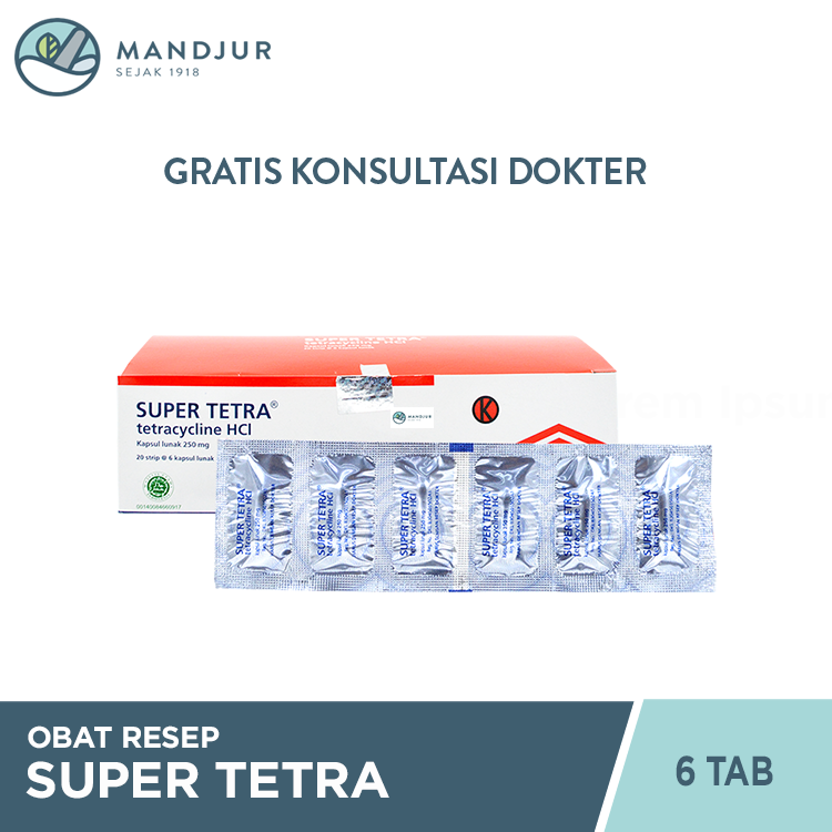 Super Tetra 250 mg 6 Kapsul Lunak — Apotek Mandjur