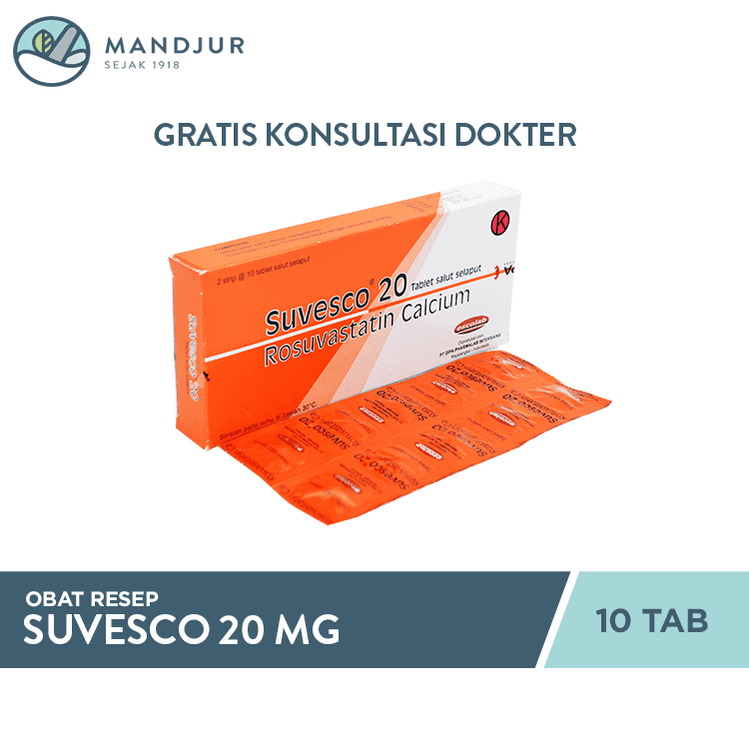 Suvesco 20 Mg 10 Tablet — Apotek Mandjur