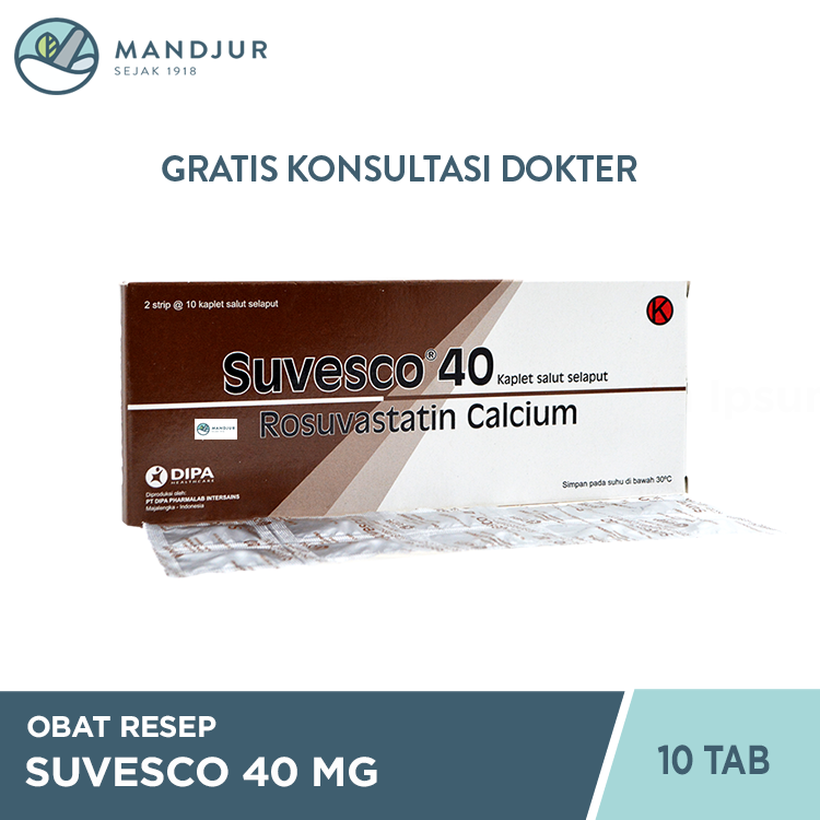 Suvesco 40 Mg 10 Tablet — Apotek Mandjur
