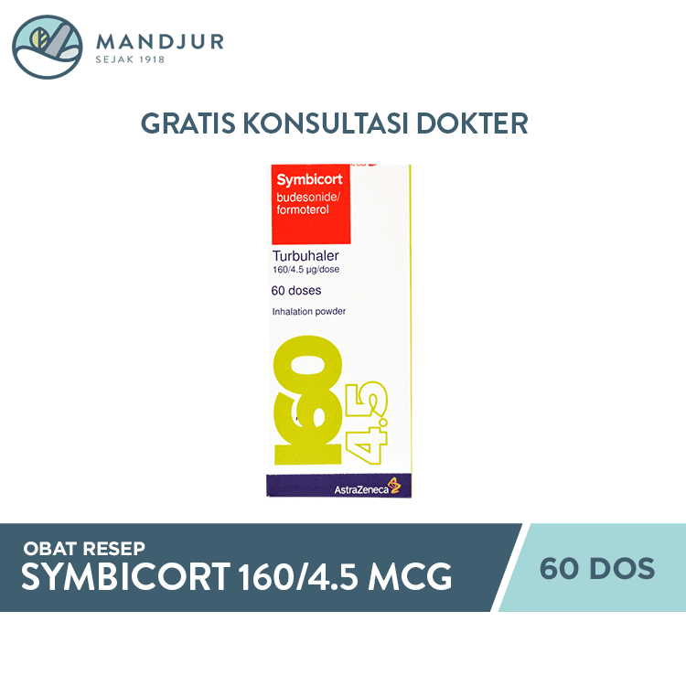 Symbicort 160 mcg/4.5 mcg Turbuhaler 60 Dosis — Apotek Mandjur