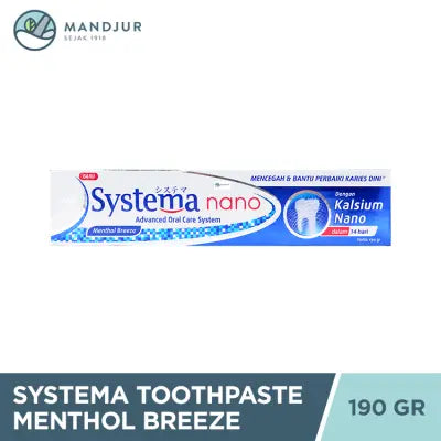 Systema Toothpaste Menthol Breeze 190 gr - Pasta Gigi Mencegah & Mempe ...