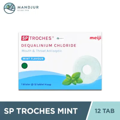 Tablet Hisap SP Troches Meiji Mint 12 Tablet — Apotek Mandjur