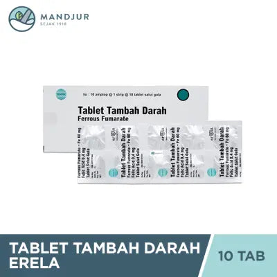 Tablet Tambah Darah Erela 10 Tablet — Apotek Mandjur
