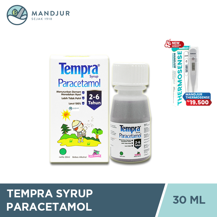 Tempra Syrup 30 ML — Apotek Mandjur