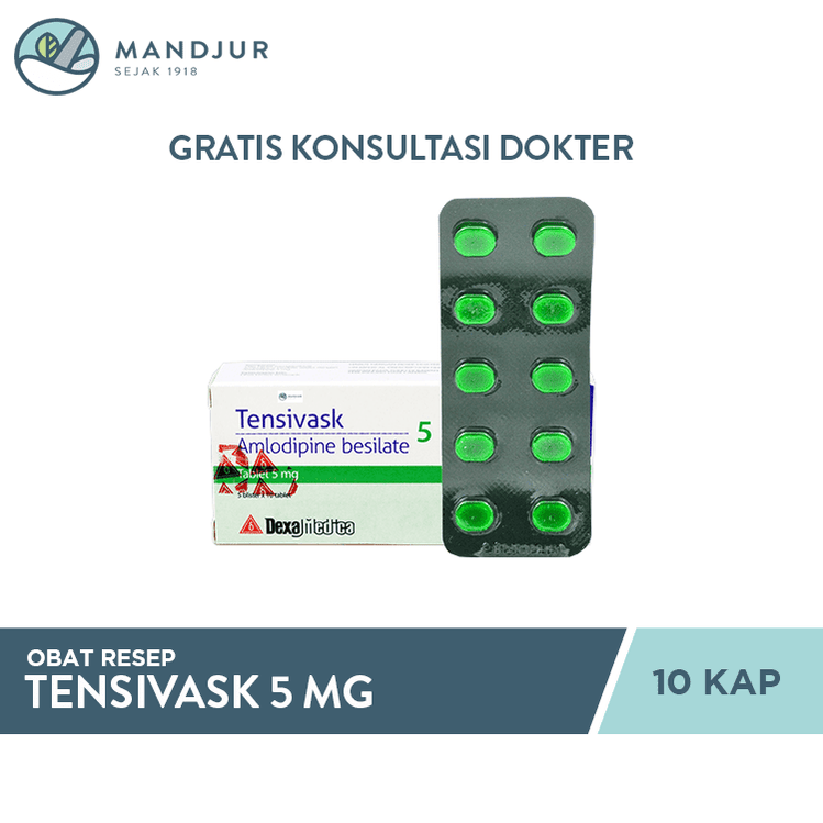Tensivask 5 Mg 10 Tablet — Apotek Mandjur