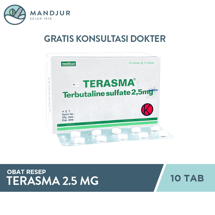 Terasma 2.5 mg 10 Tablet — Apotek Mandjur