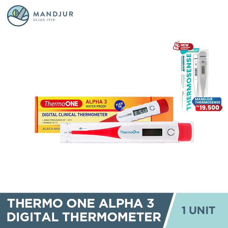 Thermo One Alpha 3 Digital Clinical Thermometer — Apotek Mandjur