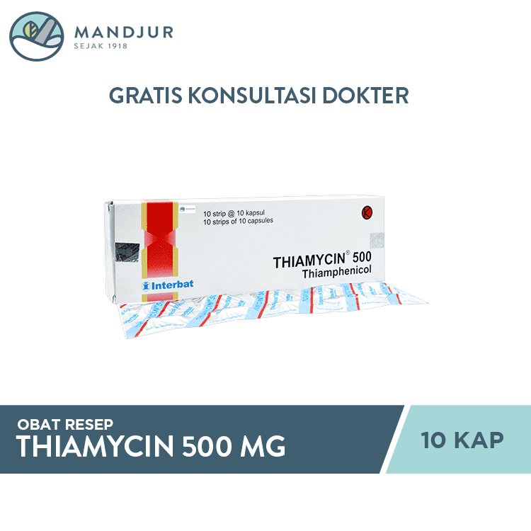 Thiamycin 500 Mg 10 Kapsul — Apotek Mandjur