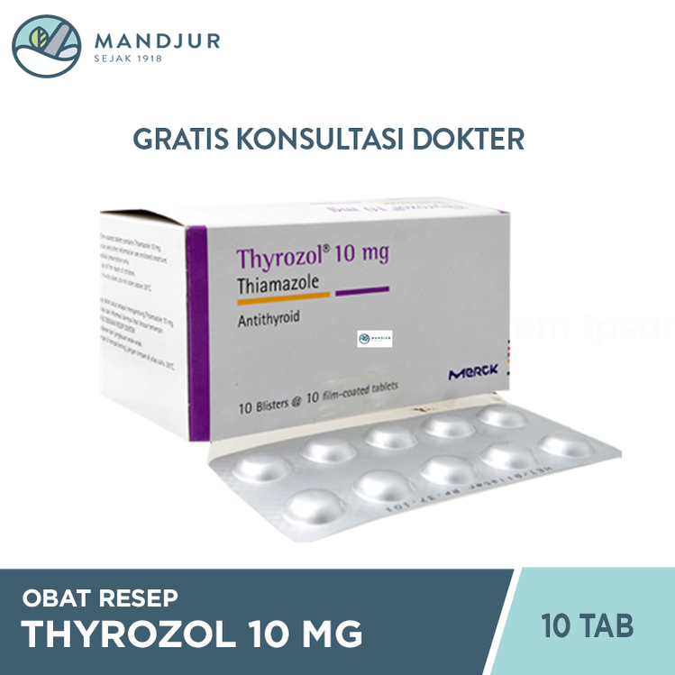 Thyrozol 10 mg 10 Tablet — Apotek Mandjur