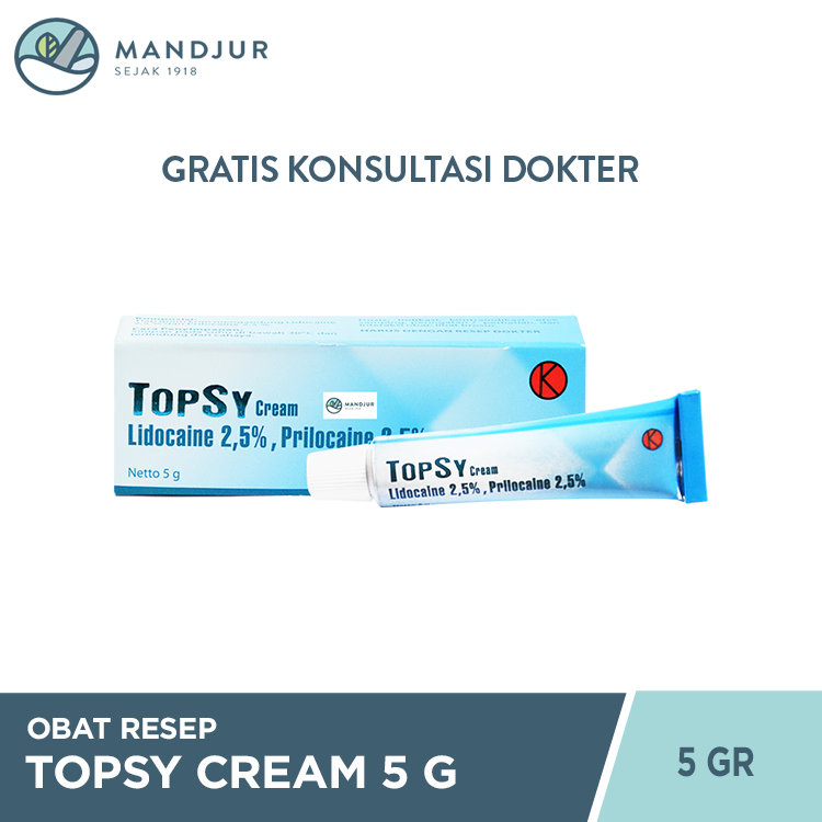 Topsy Cream 5 Gram — Apotek Mandjur