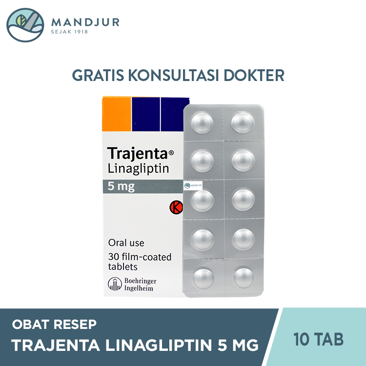 Trajenta 5 Mg 10 Tablet — Apotek Mandjur