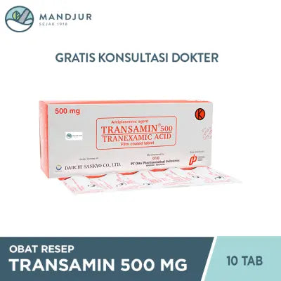 Transamin 500 mg 10 Tablet — Apotek Mandjur