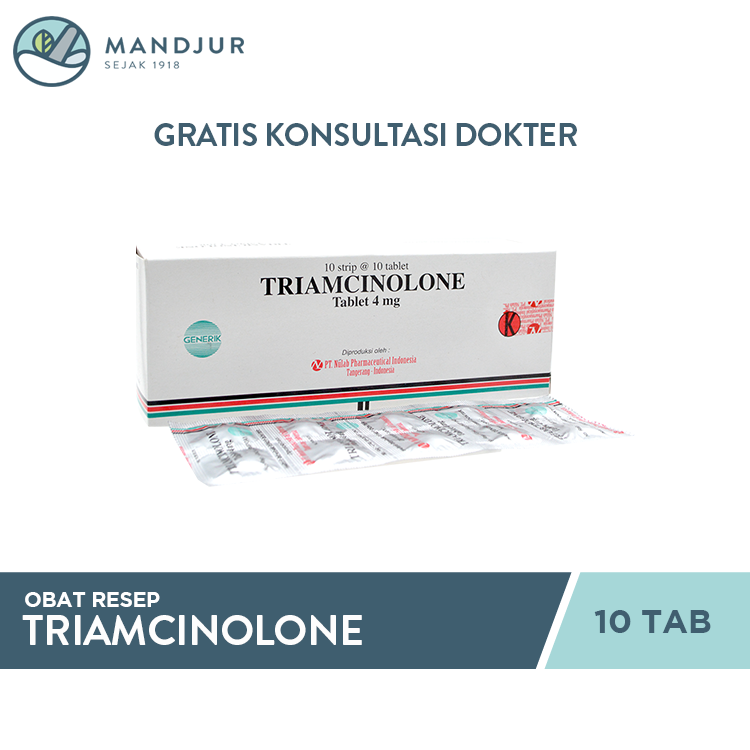 Triamcinolone 10 Tablet — Apotek Mandjur