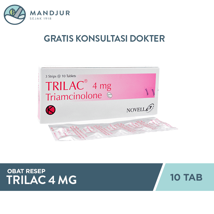 Trilac 4 mg 10 Tablet — Apotek Mandjur