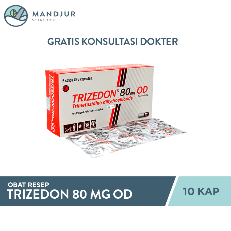 Trizedon 80 Mg OD 6 Kapsul — Apotek Mandjur