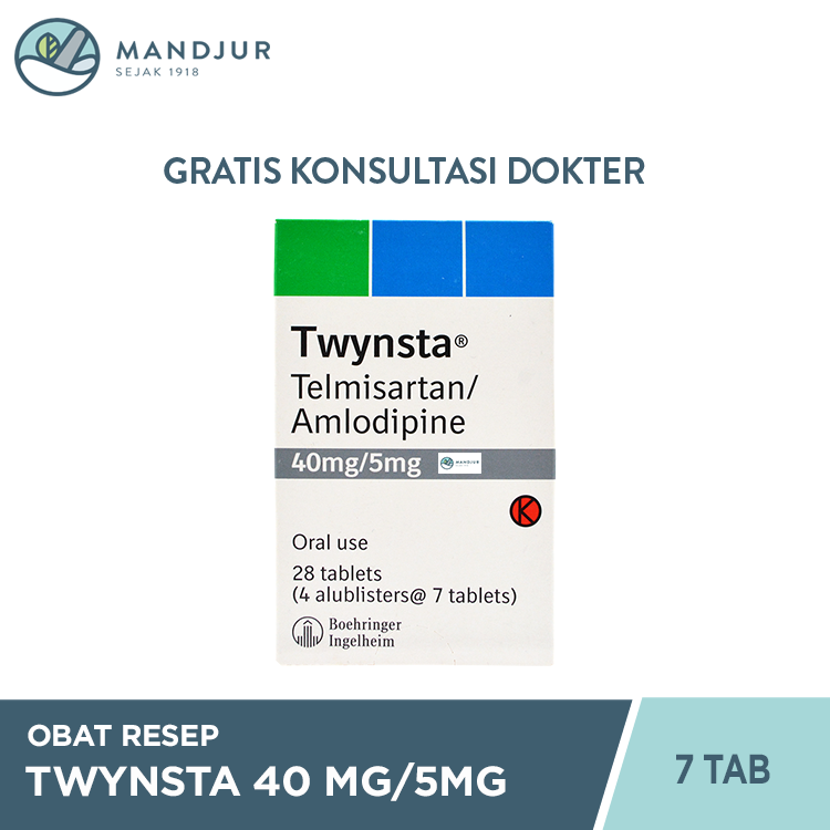 Twynsta 40 mg/5 mg 7 Tablet — Apotek Mandjur
