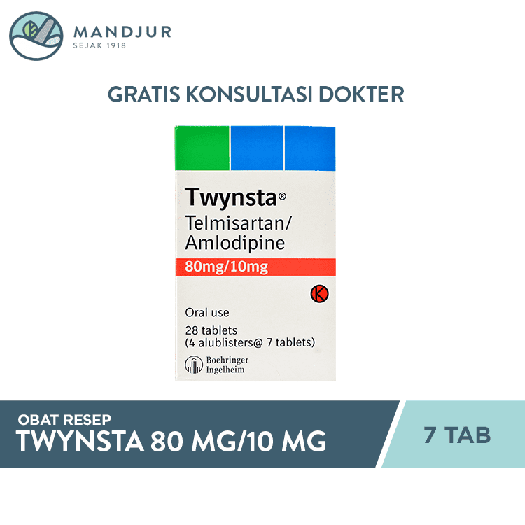 Twynsta 80 mg/10 mg 7 Tablet — Apotek Mandjur