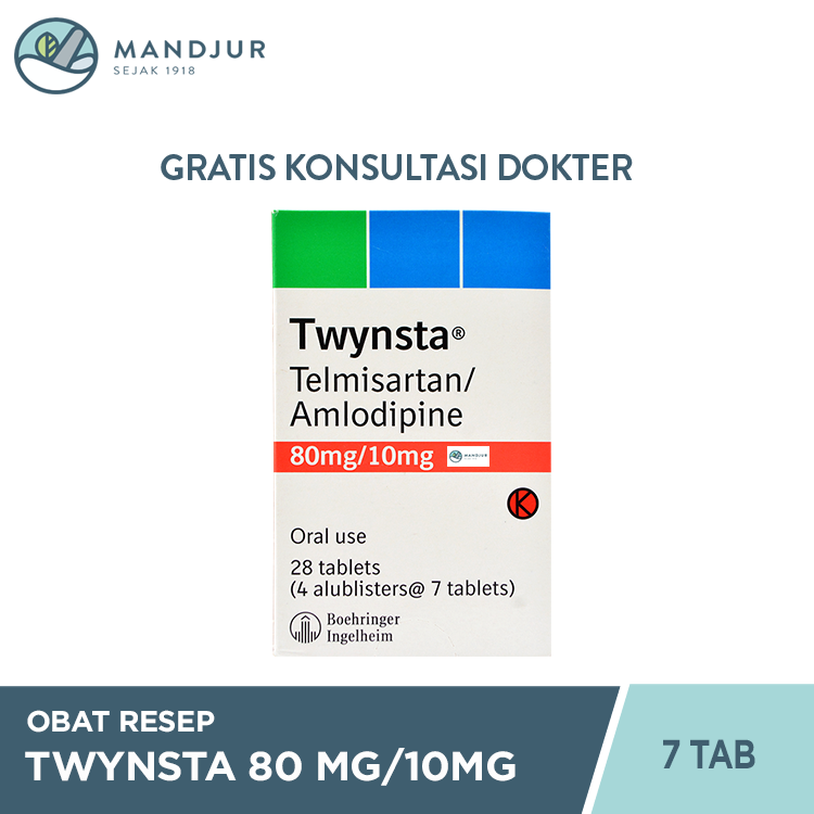 Twynsta 80 mg/10 mg 7 Tablet — Apotek Mandjur
