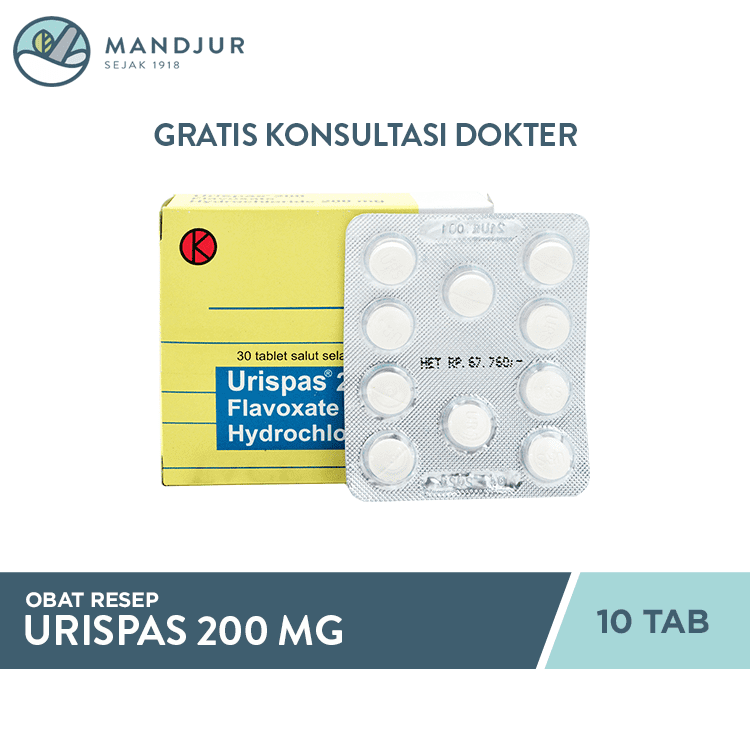Urispas 200 Mg 10 Tablet — Apotek Mandjur