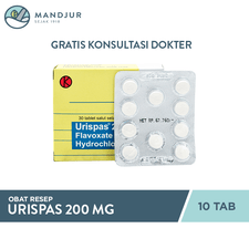 Urispas 200 Mg 10 Tablet — Apotek Mandjur