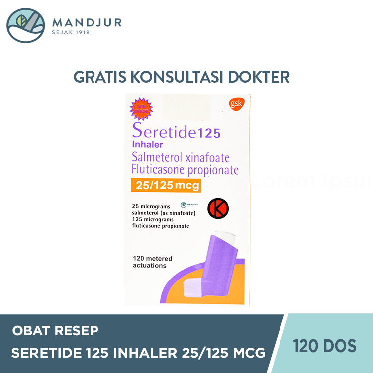 Seretide Inhaler 25/125 Mcg 120 Dosis — Apotek Mandjur