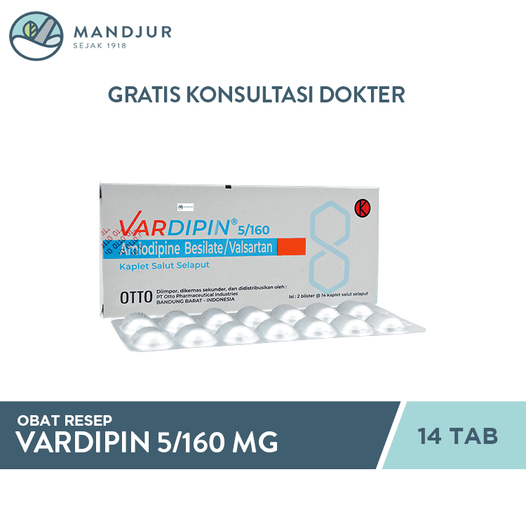 Vardipin 5/160 mg 14 Tablet — Apotek Mandjur