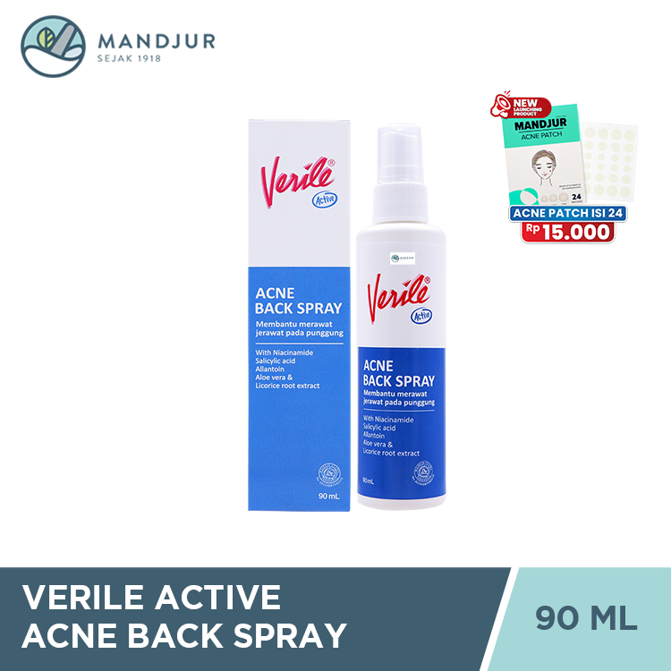 Verile Acne Back Spray 90 mL — Apotek Mandjur