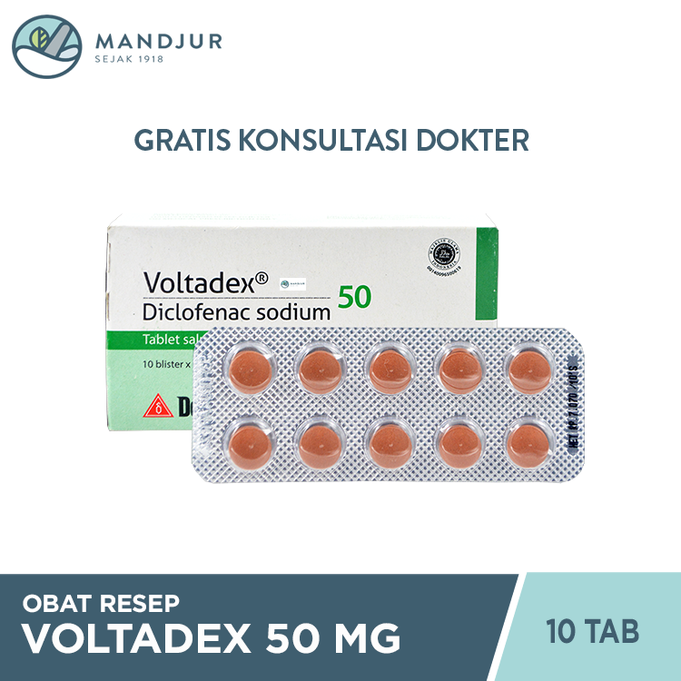 Voltadex 50 Mg 10 Tablet — Apotek Mandjur