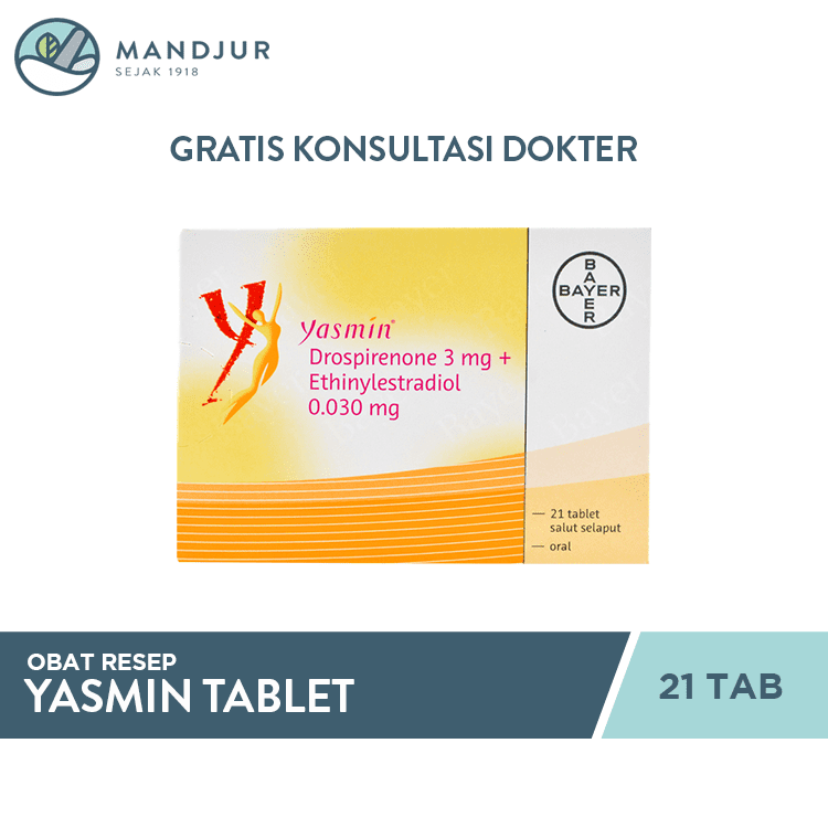 Yasmin 21 Tablet — Apotek Mandjur