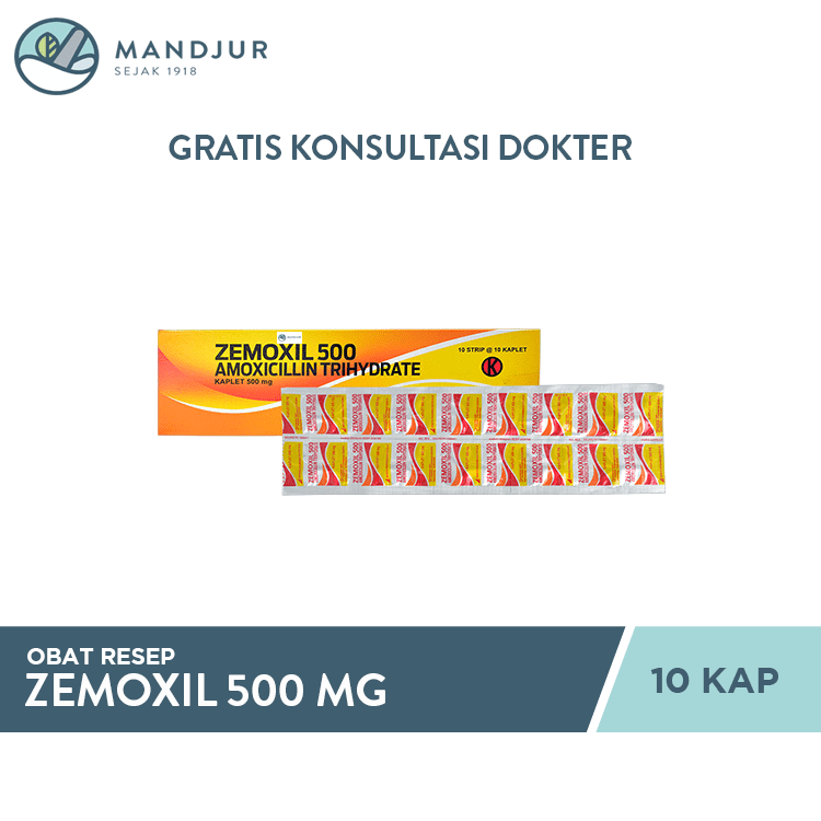 Zemoxil 500 mg 10 Kaplet — Apotek Mandjur