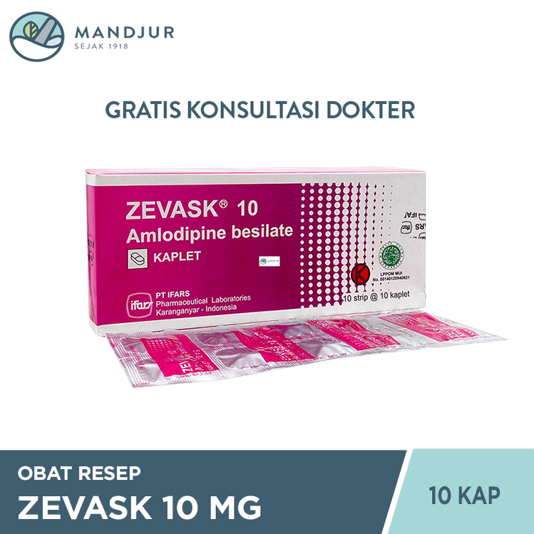 Zevask 10 mg 10 Kaplet — Apotek Mandjur