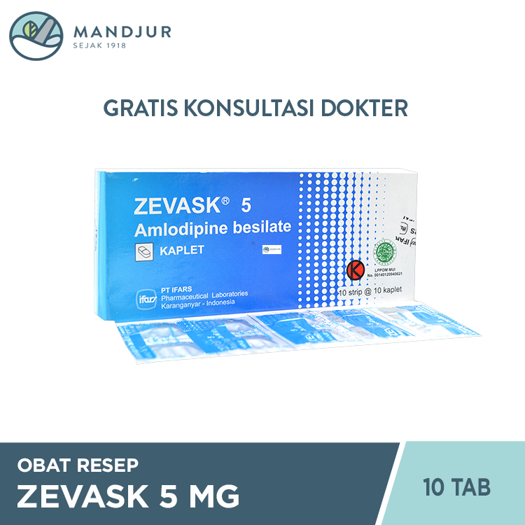 Zevask 5 mg 10 Tablet — Apotek Mandjur