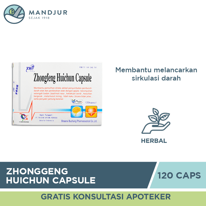 Zhongfeng Huichun Capsule — Apotek Mandjur