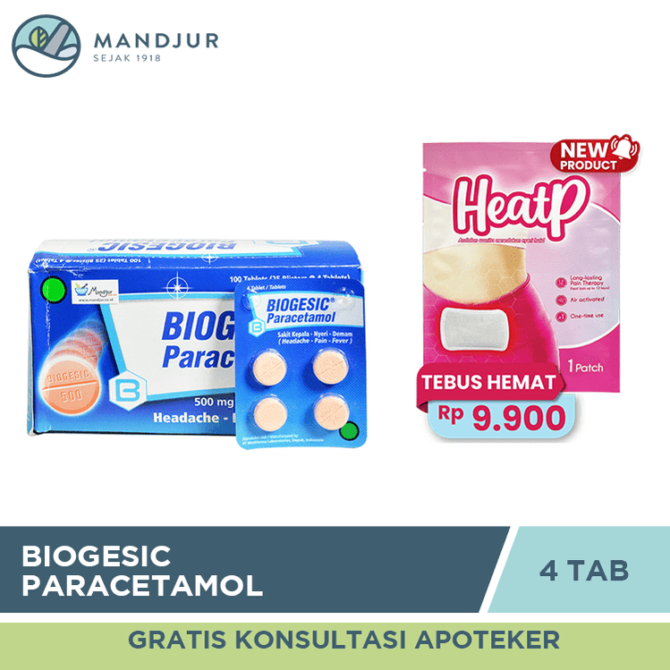 Biogesic Paracetamol — Apotek Mandjur