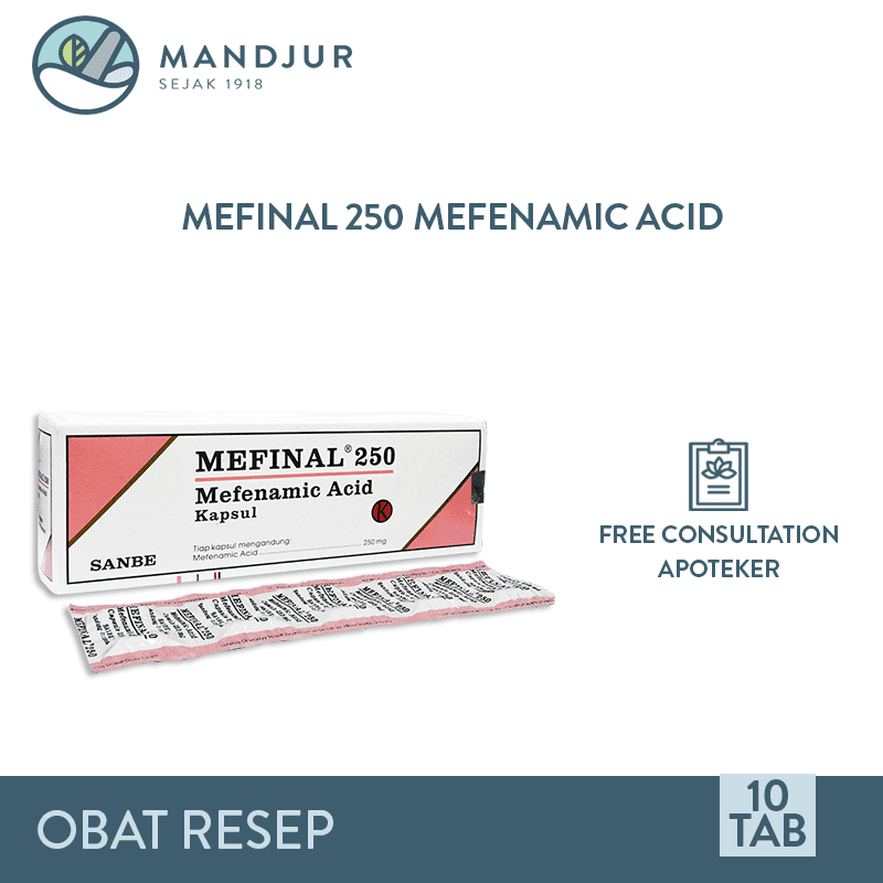 Mefinal 250 Mg Strip 10 Kapsul — Apotek Mandjur