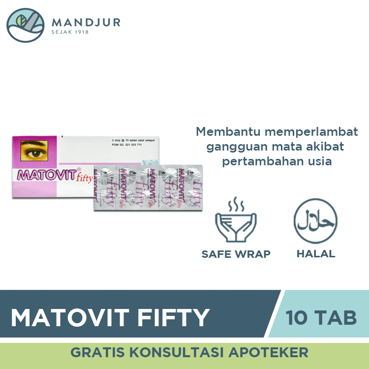 Matovit Fifty 10 Tablet — Apotek Mandjur