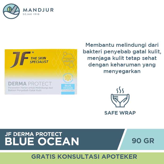 JF Derma Protect Blue Ocean Cleanser Bar 90 Gr — Apotek Mandjur