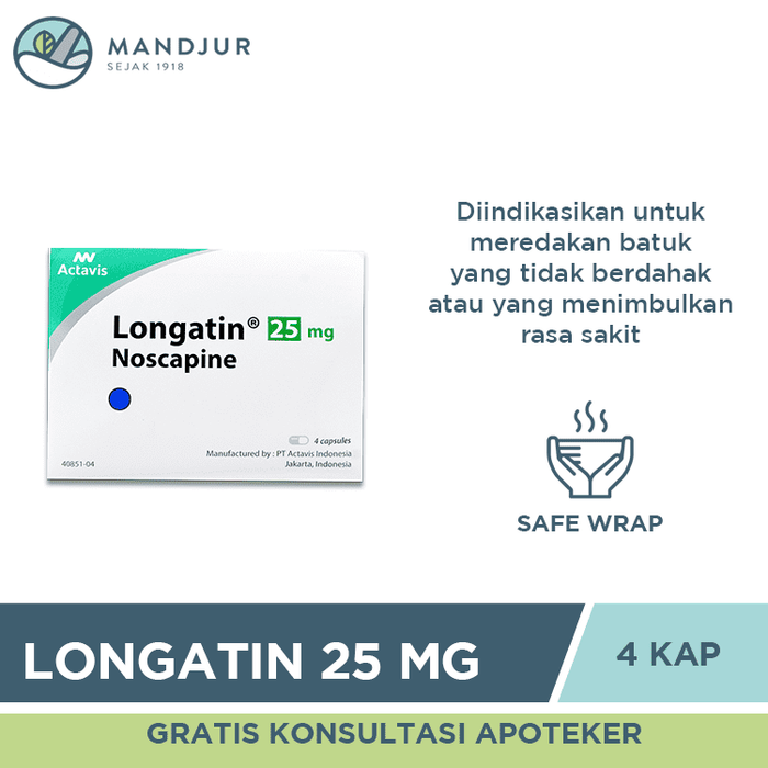Longatin 25 Mg 4 Kapsul — Apotek Mandjur