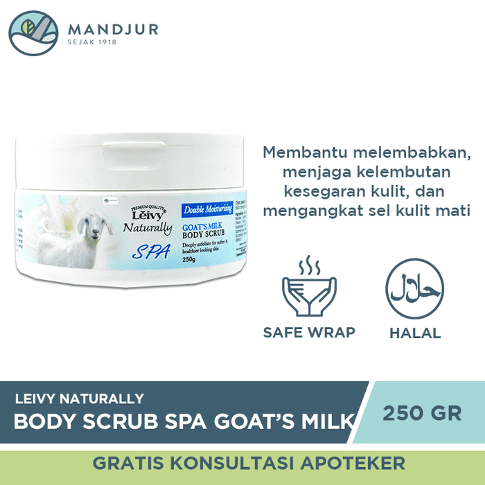 Leivy Body Scrub Spa Goats Milk 250 Gr — Apotek Mandjur
