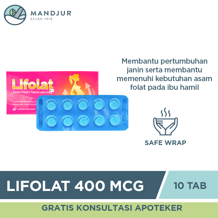 Lifolat 400 Mcg 10 Tablet — Apotek Mandjur