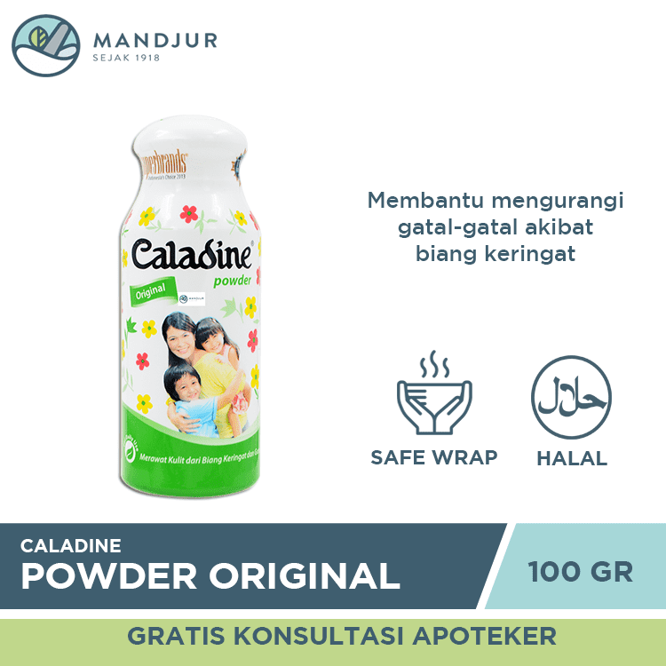 Caladine Powder Original 100 Gr — Apotek Mandjur