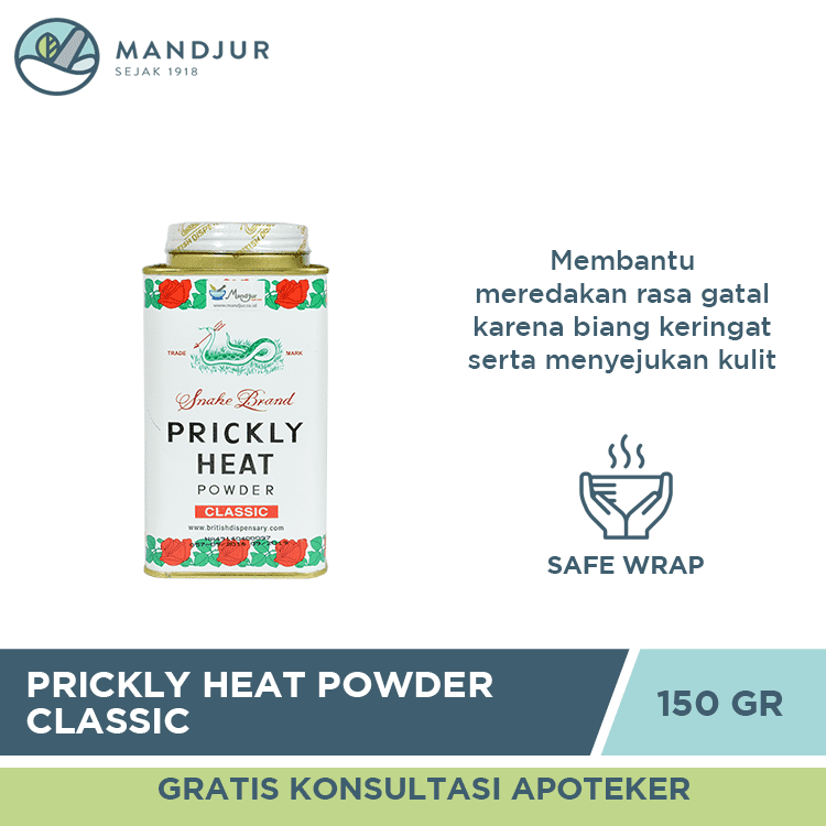 Prickly Heat Powder Classic — Apotek Mandjur