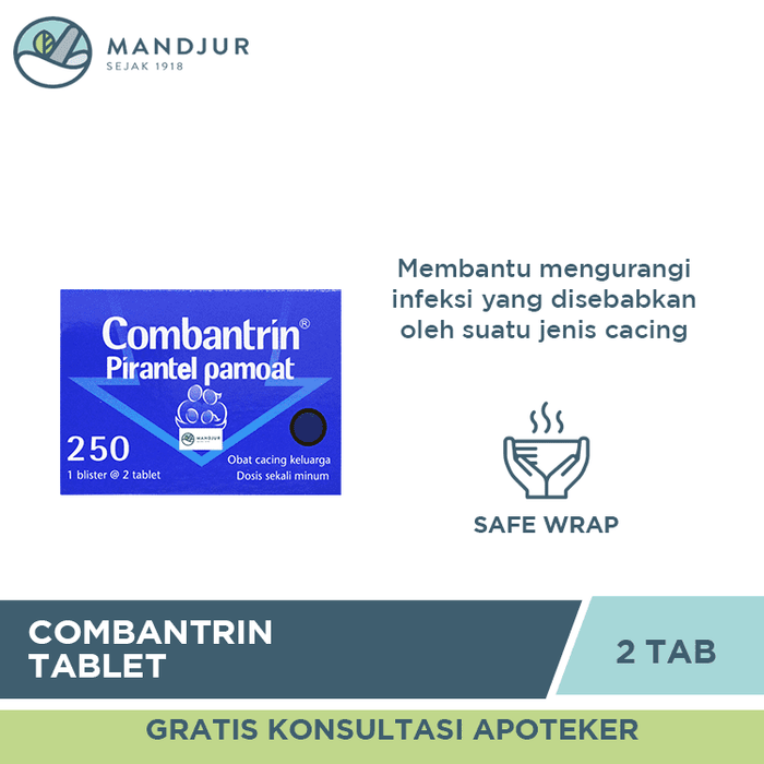 Combantrin 250 Mg 2 Tablet — Apotek Mandjur