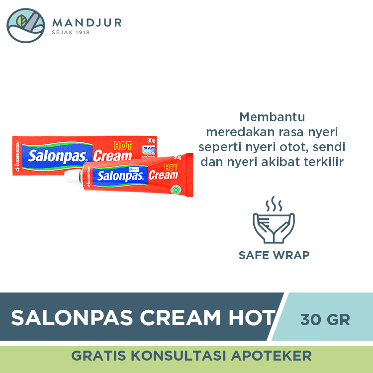 Salonpas Cream Hot 30 Gr — Apotek Mandjur