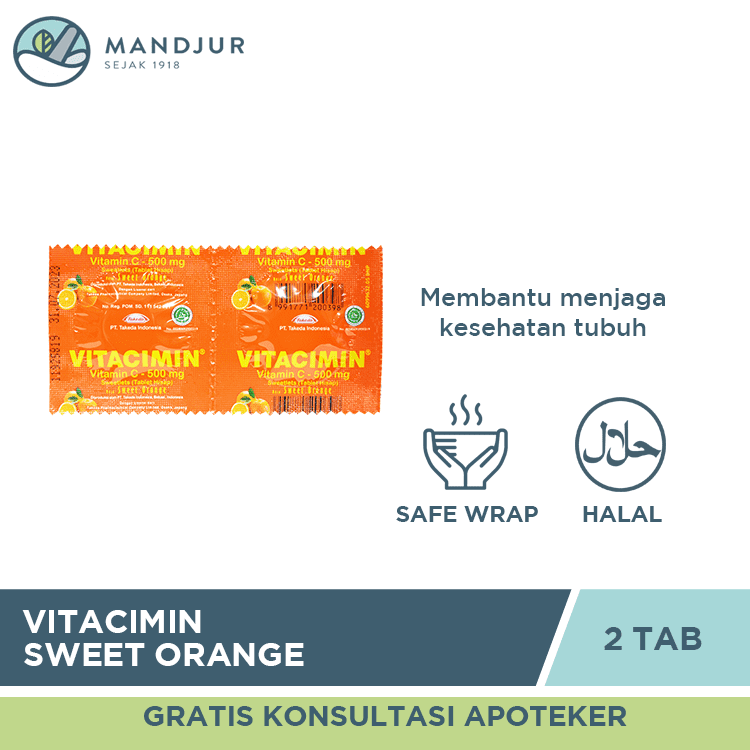 Tablet Hisap VITACIMIN Orange — Apotek Mandjur