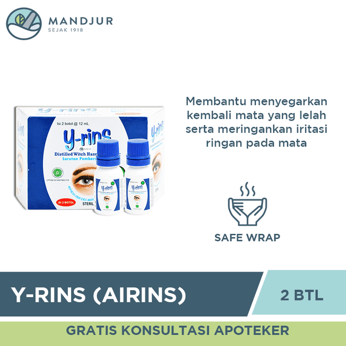 Y-Rins (AIRINS) Isi 2 Botol @ 12 ML — Apotek Mandjur