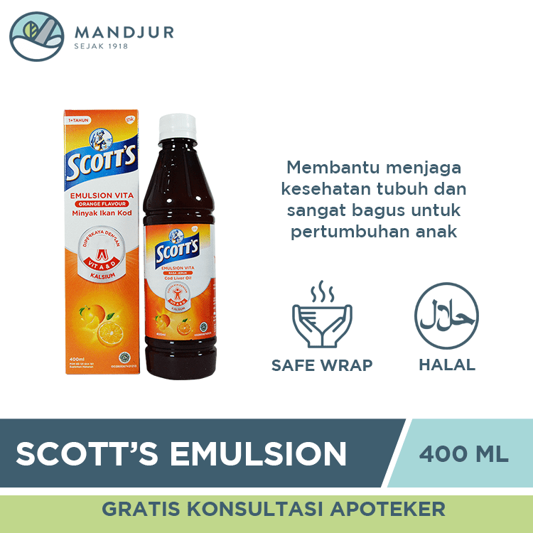 Scott's Emulsion 400 ml — Apotek Mandjur